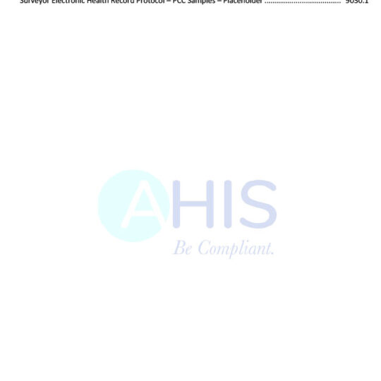 Health Information Record Manual - AHIS